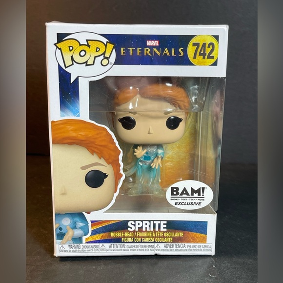 Funko | Toys | Funko Pop Marvel Eternals Sprite Bobble Head 742 Books A ...